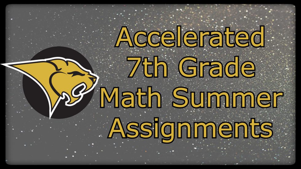 Summer Math Homework | Seven Springs Middle School